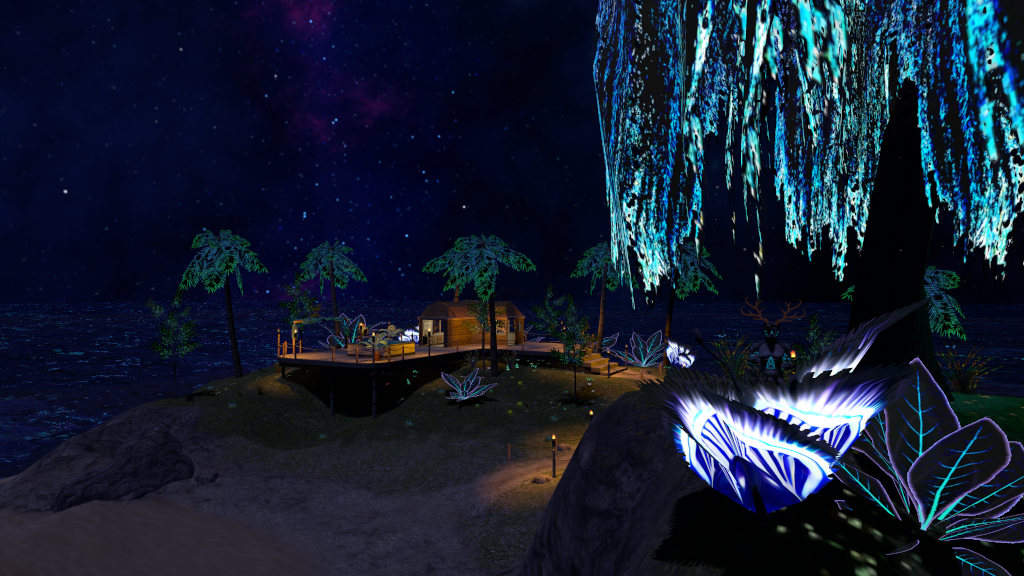 Cozy Luminescent Island – Wolfoshi, French Furry Exploring Worlds in VR