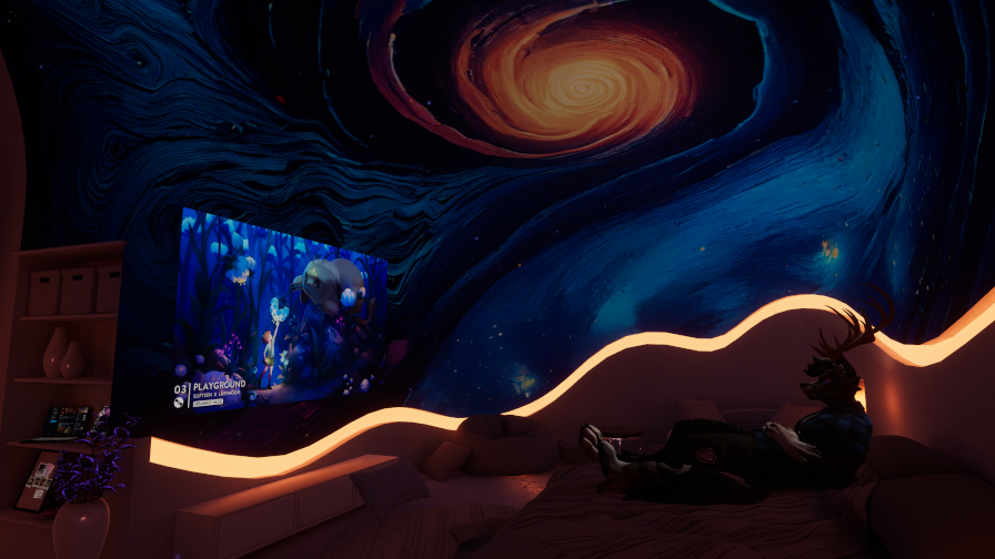 Starry Nights – Wolfoshi, French Furry Exploring Worlds in VR