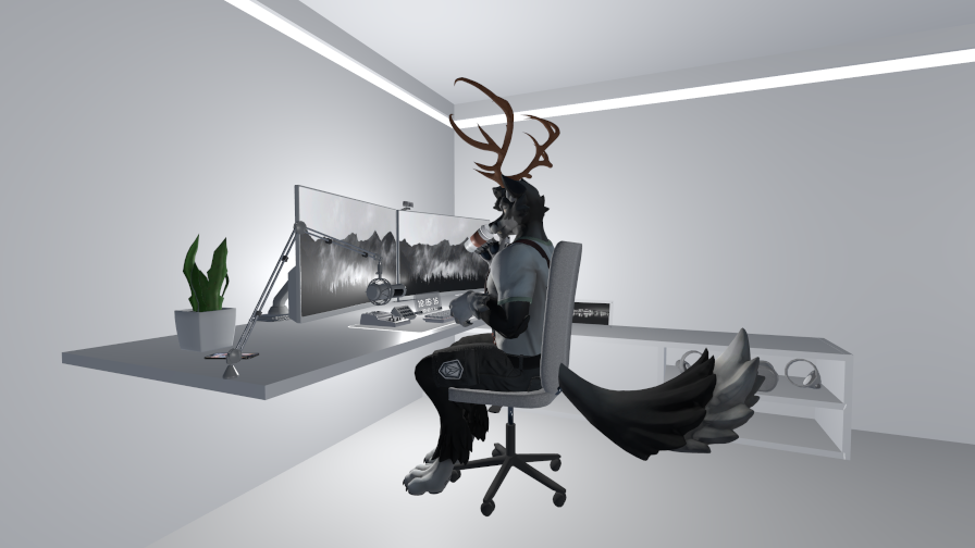 White Room – Wolfoshi, French Furry Exploring Worlds in VR