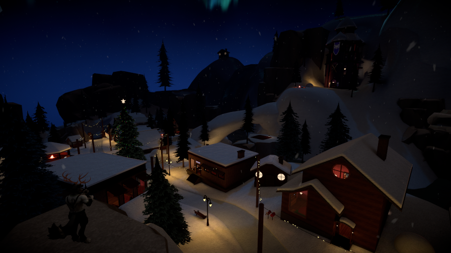 Snowdin Town – Wolfoshi, French Furry Exploring Worlds in VR