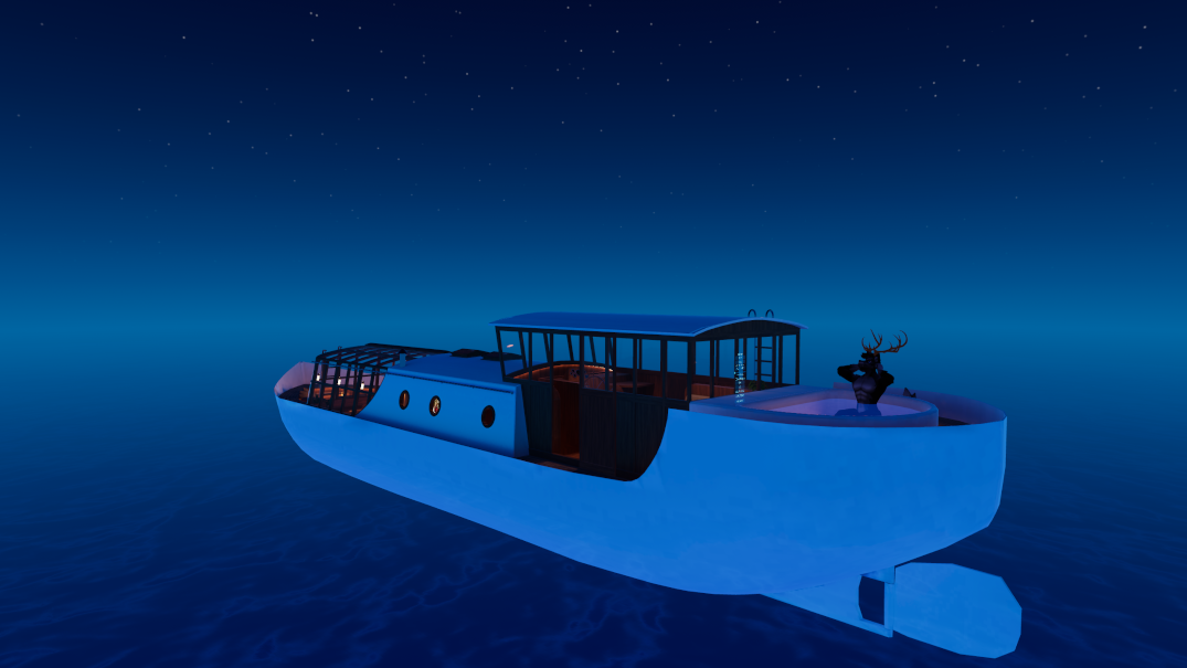 Cozy Boat – Wolfoshi, French Furry Exploring Worlds in VR