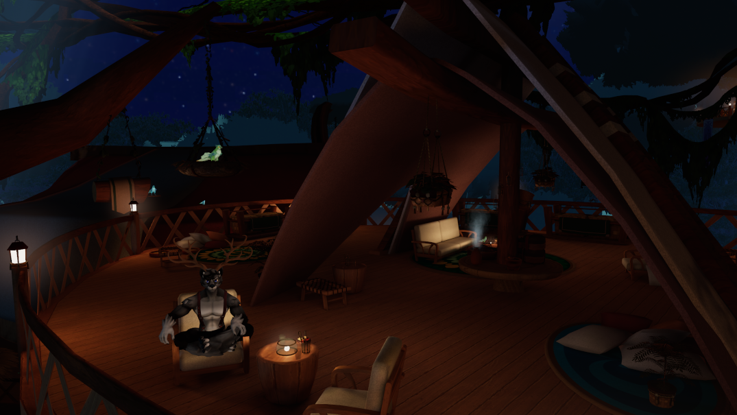 Furality Sylva˸ Treehouse Village at Night – Wolfoshi, French Furry ...