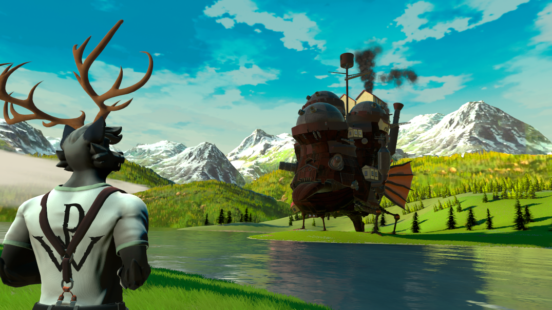 Howl’s Moving Castle – Wolfoshi, French Furry Exploring Worlds in VR