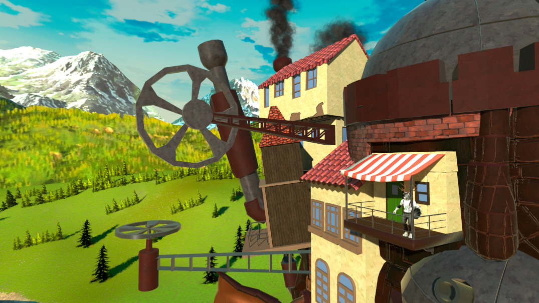 Howl’s Moving Castle – Wolfoshi, French Furry Exploring Worlds in VR
