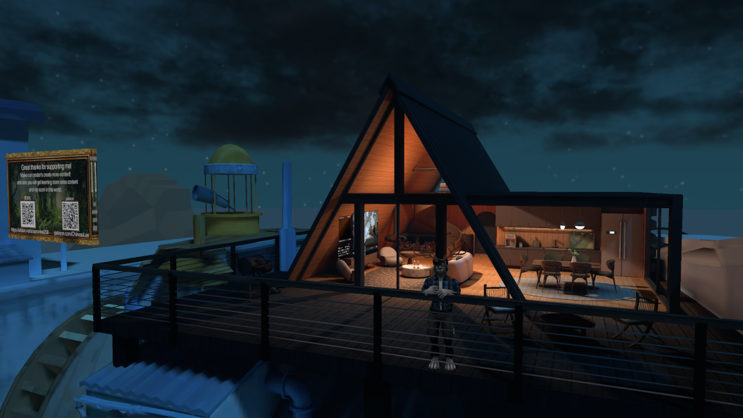 magic cabin – Wolfoshi, French Furry Exploring Worlds in VR