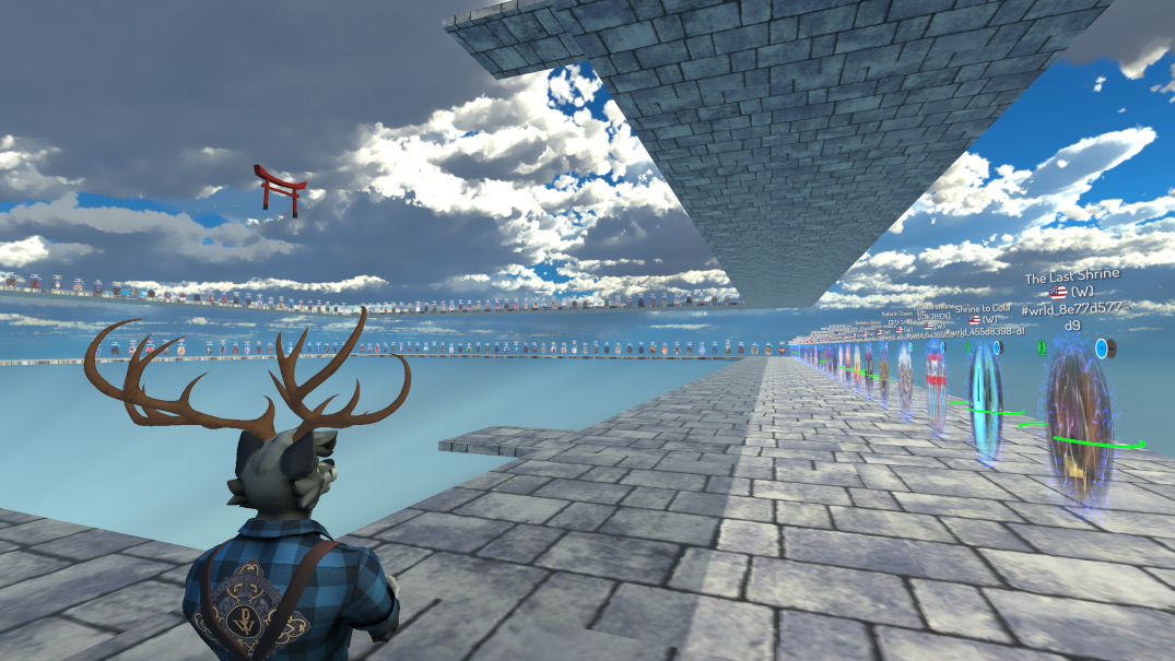 VRC神社巡り [VRC Shrine Visits] – Wolfoshi, French Furry Exploring Worlds in VR