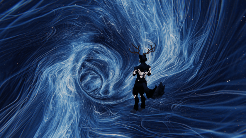 Magic AI-Art˸ Dimensions – Wolfoshi, French Furry Exploring Worlds in VR