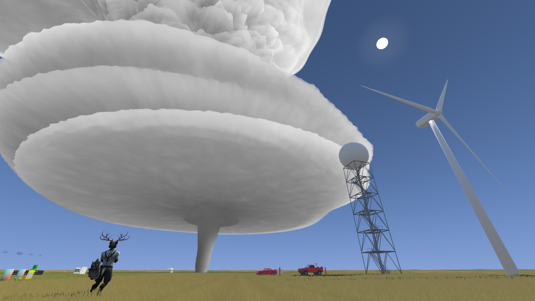 Realistic Tornado – Wolfoshi, French Furry Exploring Worlds in VR