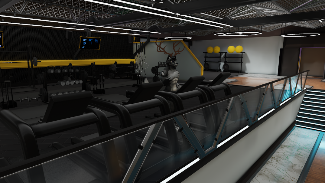 Skyline Gym – Wolfoshi, French Furry Exploring Worlds in VR