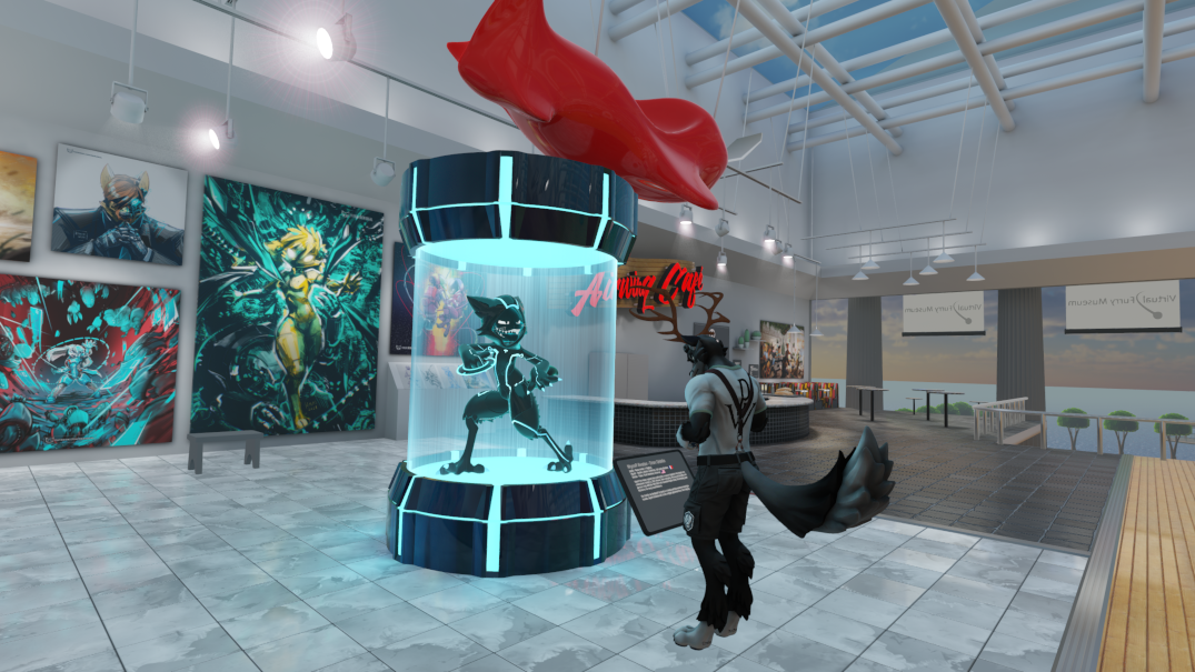 Virtual Furry Museum – Wolfoshi, French Furry Exploring Worlds in VR