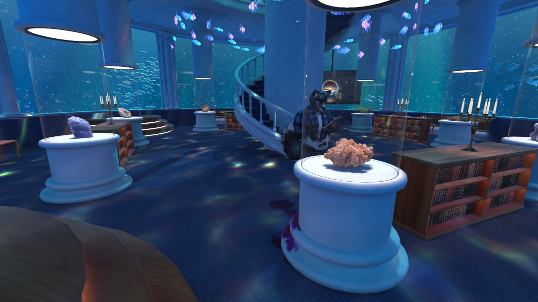 Blue Museum – Wolfoshi, French Furry Exploring Worlds in VR