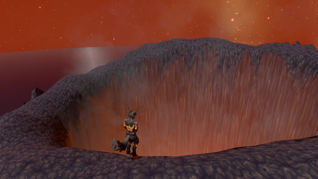 みんボル Volcano with Everybody – Wolfoshi, French Furry Exploring Worlds in VR