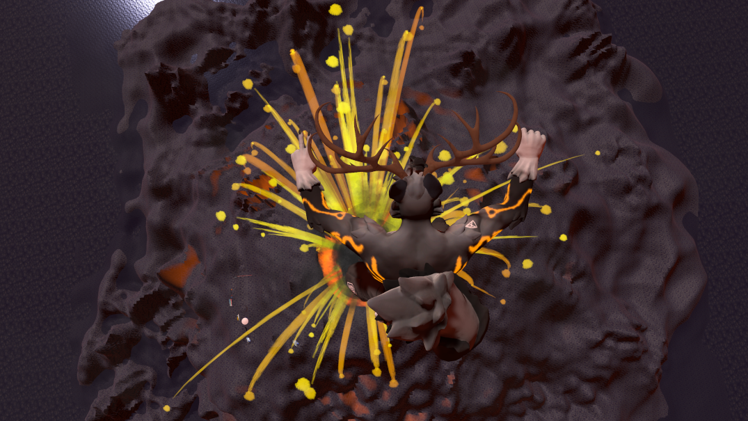 みんボル Volcano with Everybody – Wolfoshi, French Furry Exploring Worlds in VR