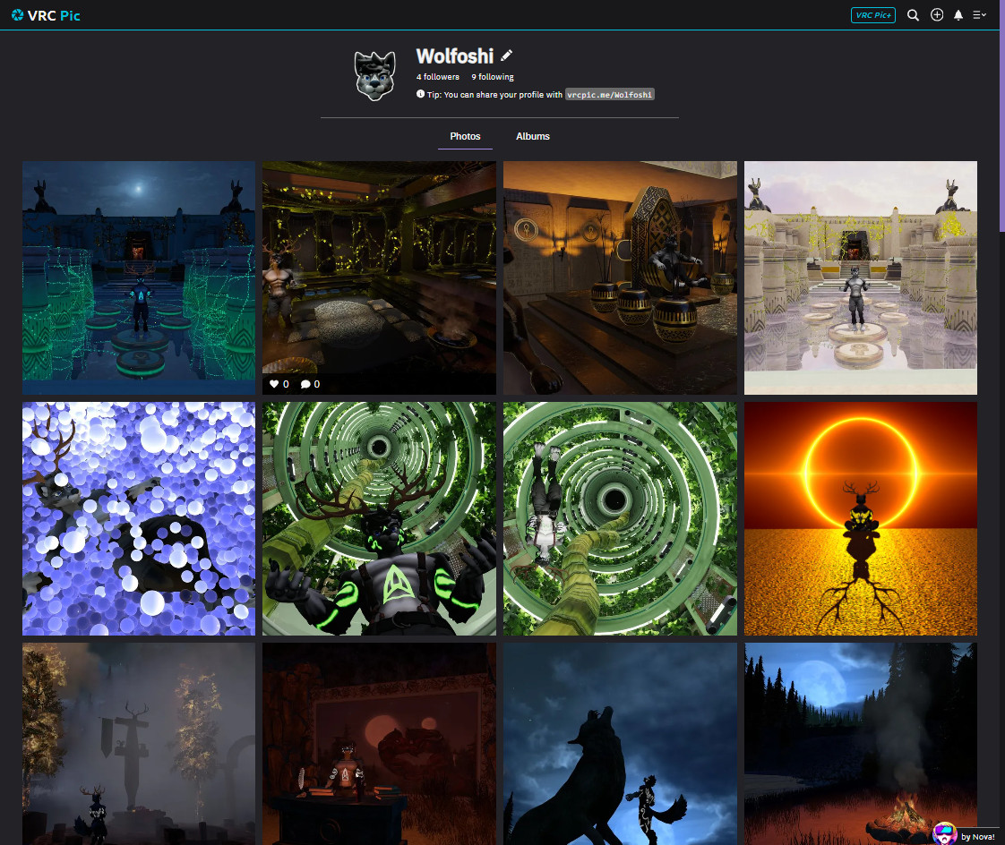 VRC List / VRC Pic – Wolfoshi, French Furry Exploring Worlds in VR