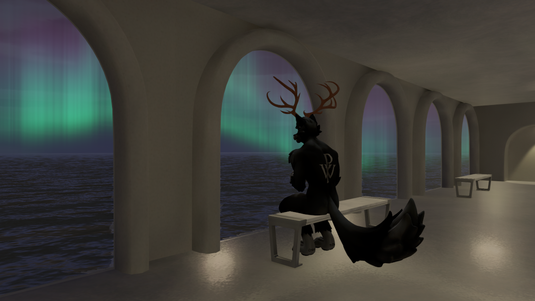 月明りのプール -Moonlit Pool- – Wolfoshi, French Furry Exploring Worlds in VR