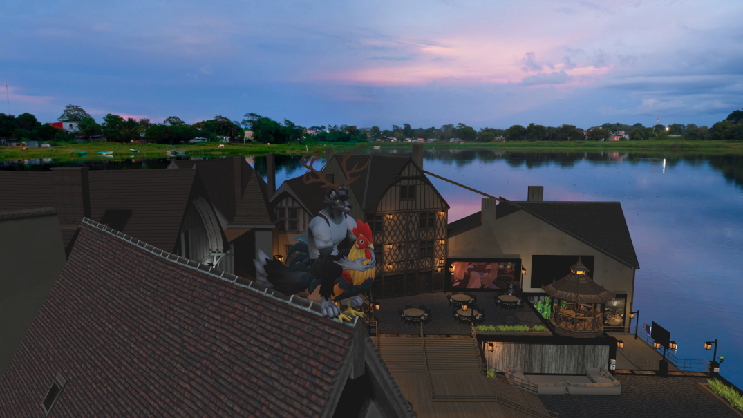 French town – Wolfoshi, French Furry Exploring Worlds in VR