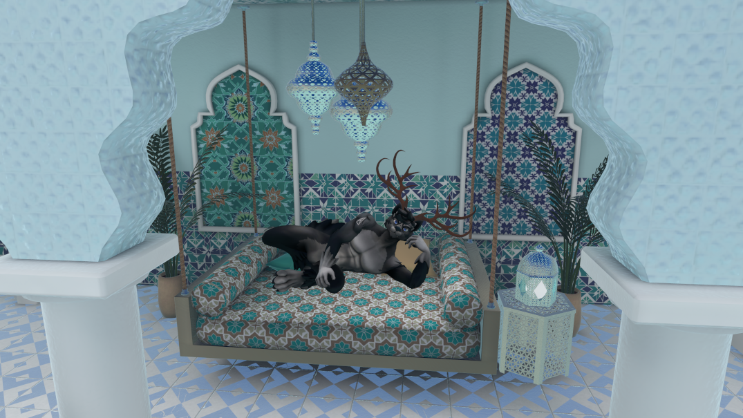 La Fille Moroccan Pool House – Wolfoshi, French Furry Exploring Worlds ...